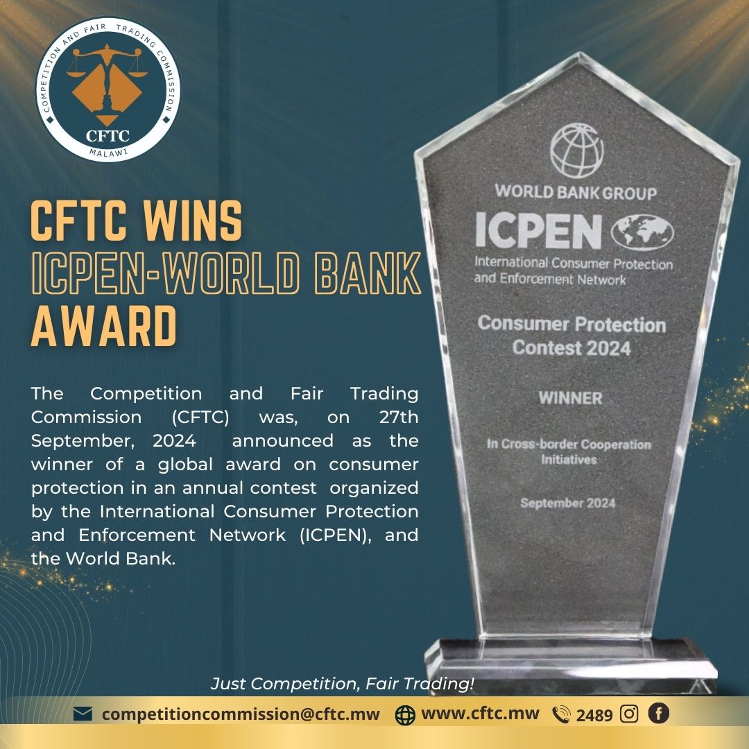 CFTC WINS ICPEN-WORLD BANK AWARD – CFTC
